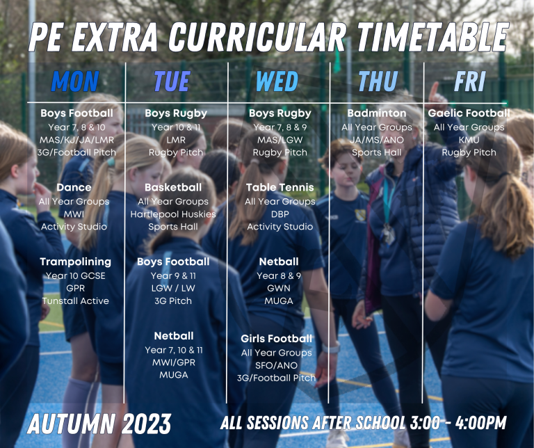 » Extra Curricular Clubs