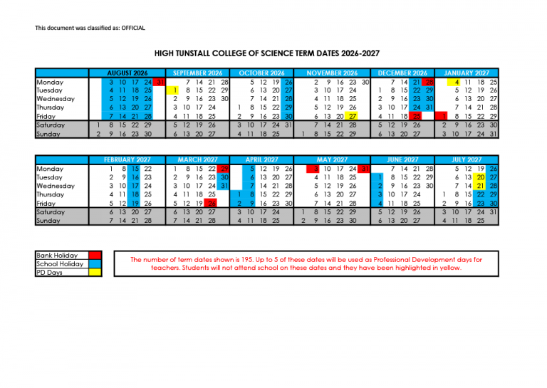 » Term Dates